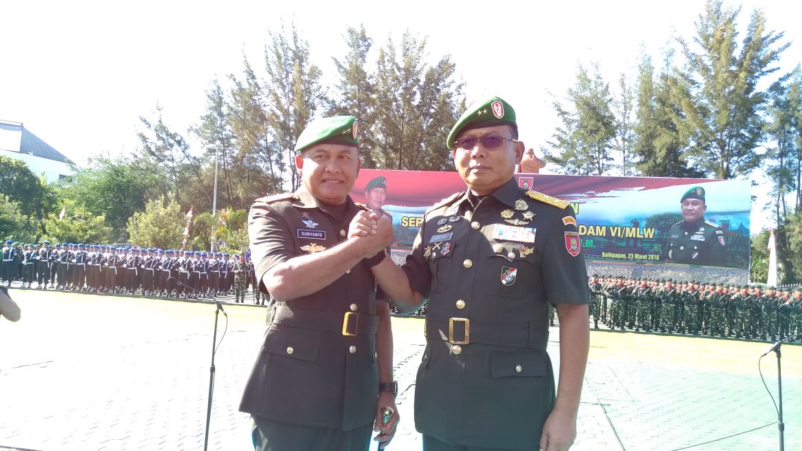 Kodam VI Mulawarman Resmi Dipimpin Mayjen TNI Subiyanto - IniBalikpapan.Com