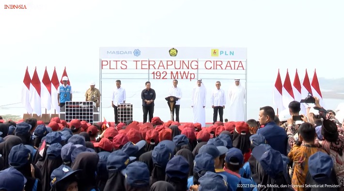 Diresmikan Presiden Jokowi, PLTS Terapung Cirata Jadi Terbesar di Asia Tenggara, Kapasitas 192 ...